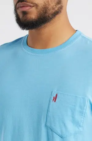 Johnnie-o Brews 'n' Views Cotton Blend Pocket T-shirt