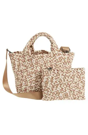 NAGHEDI Small St. Barths Prism Tote - Flax