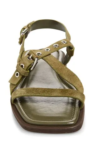 Rag & Bone Harlow Strappy Sandals - Olive Suede