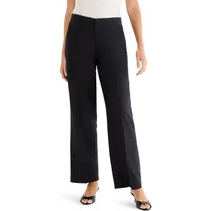NIC+ZOE Lenox Linen Blend Pants - Black Onyx