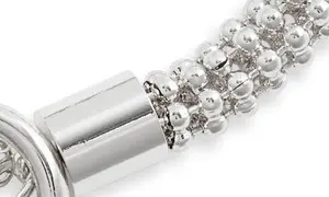 OPEN EDIT Ball Chain Toggle Bracelet - Silver