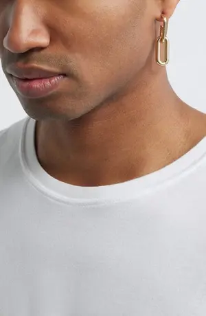 OPEN EDIT Oval Link Drop Earrings - Gold
