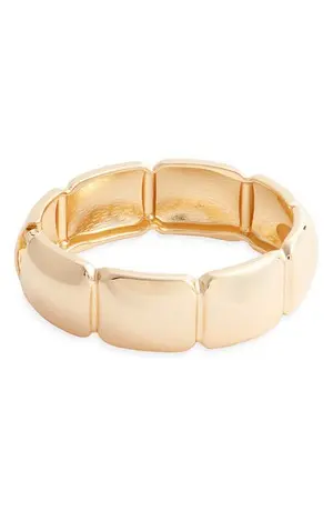 Nordstrom Square Hinged Bangle Bracelet - Gold