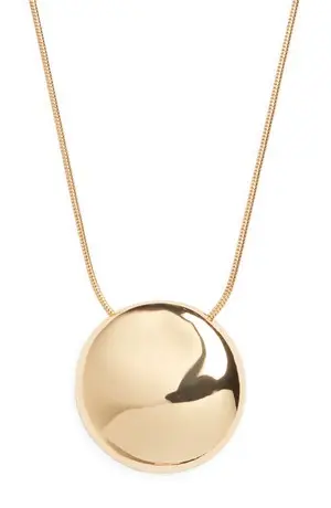 OPEN EDIT Orb Pendant Long Necklace - Gold