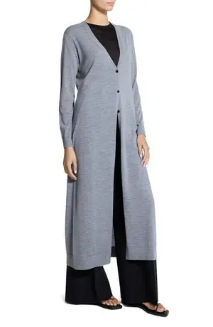Theory Merino Wool Longline Cardigan