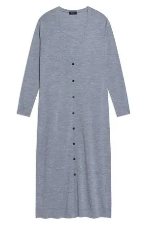 Theory Merino Wool Longline Cardigan