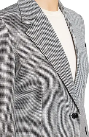 Theory Lynnia Houndstooth Blazer - Black Multi