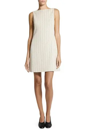 Theory Stripe Sleeveless Minidress