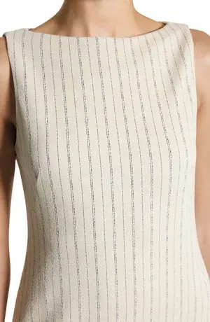 Theory Stripe Sleeveless Minidress