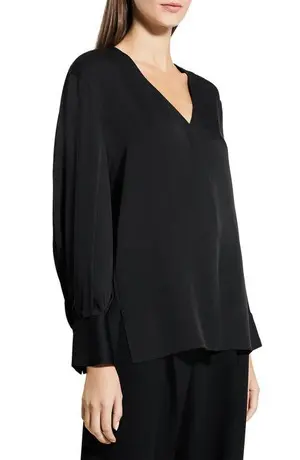 Theory Woven Silk Shirt - Black