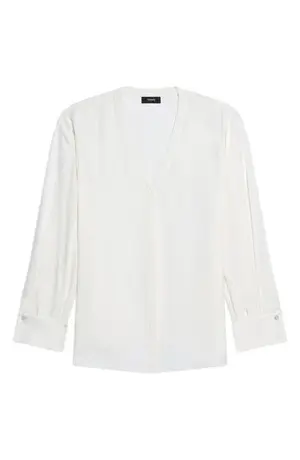 Theory Woven Silk Shirt