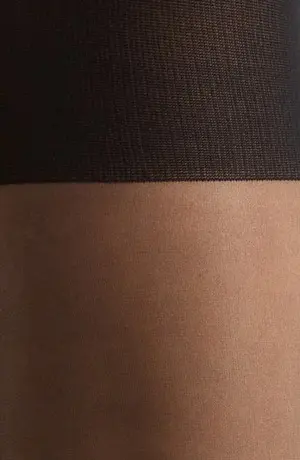Nordstrom Sheer Control Top Tights - Black