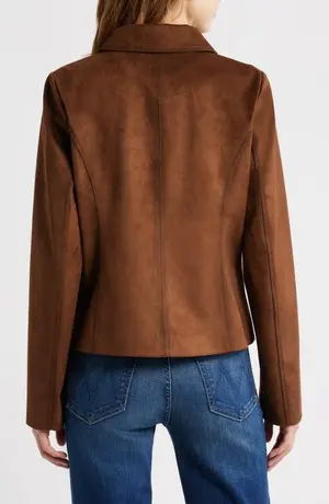 Michael Kors Faux Suede Button-front Jacket