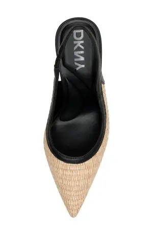 Dkny Cinette Slingback Pumps - Natural/black