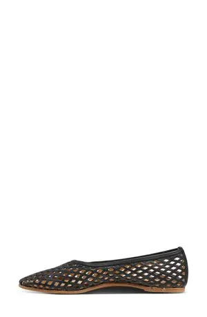 Beek Swiftlet Perforated Ballerina Shoes - Black