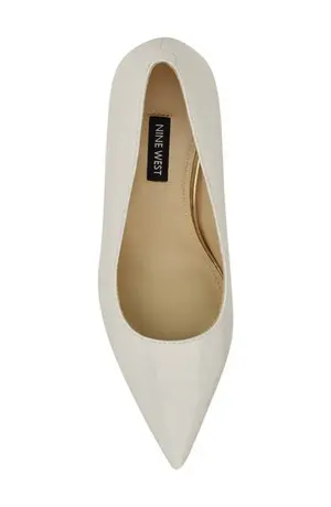 Nine West Pointed Toe Pumps - White