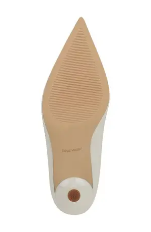 Nine West Pointed Toe Pumps - White