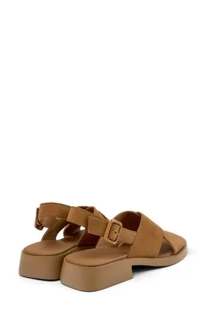 Camper Dana X-strap Sandal - Medium Brown