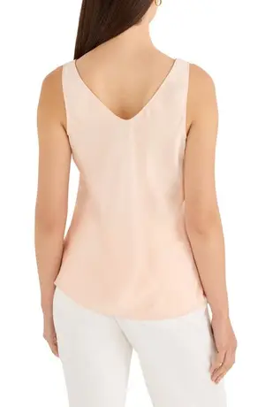 NIC+ZOE Day Gloss Scoop Neck Tank - Orange Sherbert