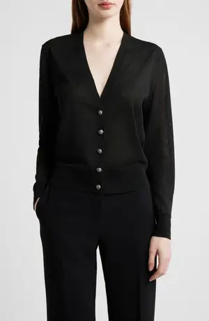 Kobi Halperin Jenna V-neck Cardigan - Black