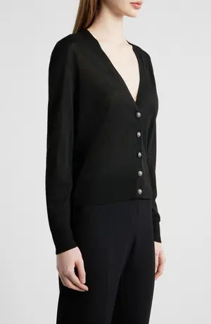Kobi Halperin Jenna V-neck Cardigan - Black