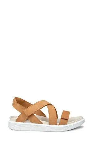 Ecco Soft Cross Strap Sandal - Lion