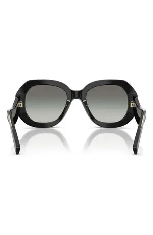 Armani Exchange 51mm Gradient Square Sunglasses - Black/grey Gradient