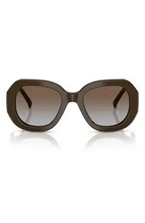 Armani Exchange 51mm Gradient Square Sunglasses - Brown/grey Gradient Brown