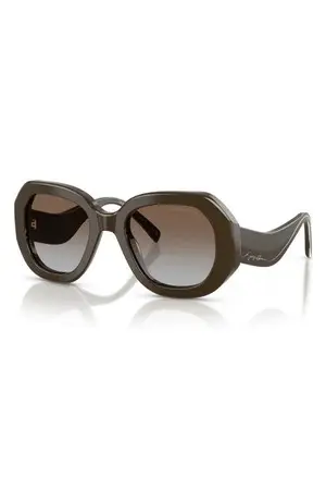 Armani Exchange 51mm Gradient Square Sunglasses