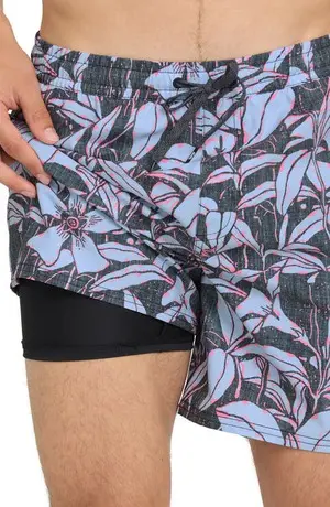 Quiksilver Mix Volley 17" Swim Trunks - Anthracite