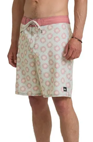 Quiksilver Ocean Mayhem Floral 19" Board Shorts - Bone White