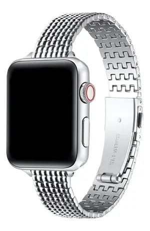 POSH TECH Brooklyn Stainless Steel Apple Watch Bracelet - Silver