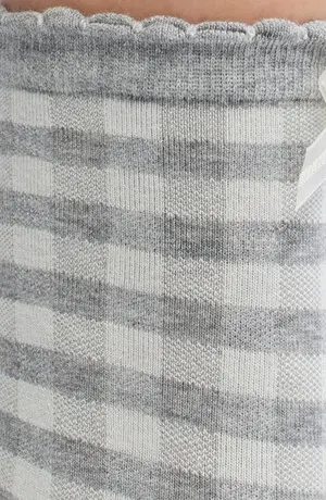 CASA CLARA Rachel Gingham Crew Socks