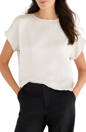 NIC+ZOE Woven Day Gloss Top - Coconut