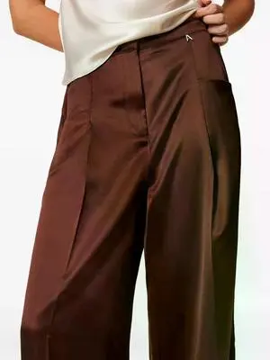 TWINSET Satin Palazzo Trousers