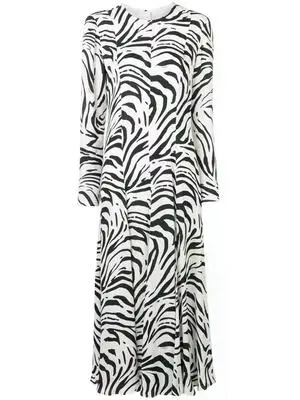 MSGM Zebra Print Long Dress