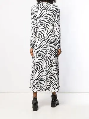 MSGM Zebra Print Long Dress