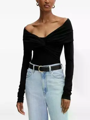 LA MANIA Twisted Draped Top