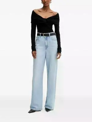 LA MANIA Twisted Draped Top