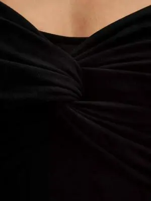 LA MANIA Twisted Draped Top