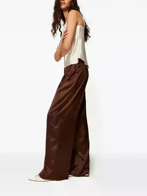 TWINSET Satin Palazzo Trousers