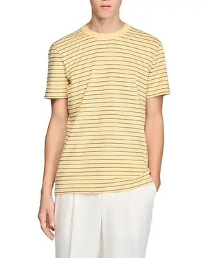 Sandro Striped Tee - Yellow