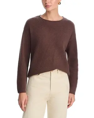 Bloomingdale'S 100% Cashmere Crewneck Sweater - Cafe