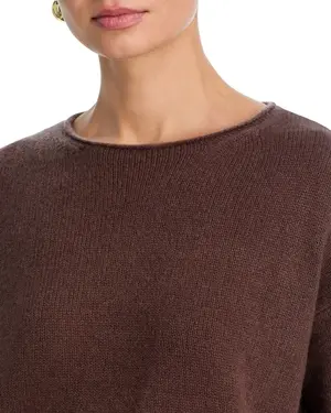 Bloomingdale'S 100% Cashmere Crewneck Sweater - Cafe