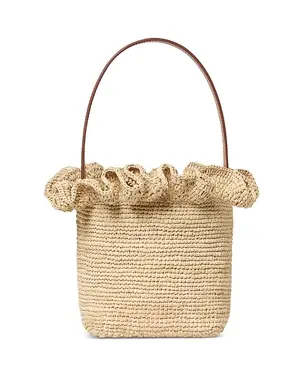 LOEFFLER RANDALL Laith Crochet Top Handle Bag