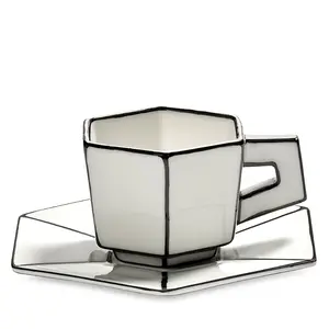 SERAX Carte Espresso Cup & Saucer - Blanche