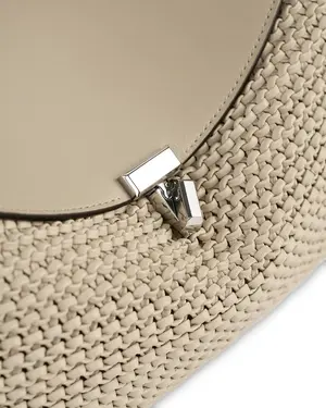 TOTEME T-lock Woven Bag - Light Beige