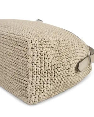 TOTEME T-lock Woven Bag - Light Beige