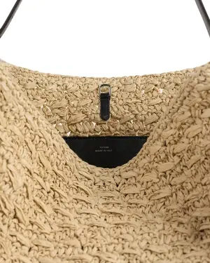 TOTEME Woven Paper Raffia Tote Bag - Natural