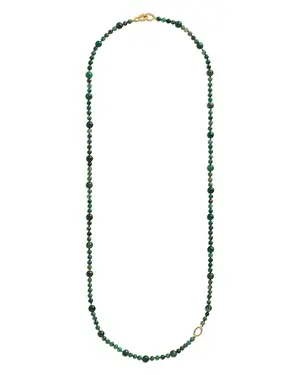TOTEME Beaded Infinity Necklace - Dark Green
